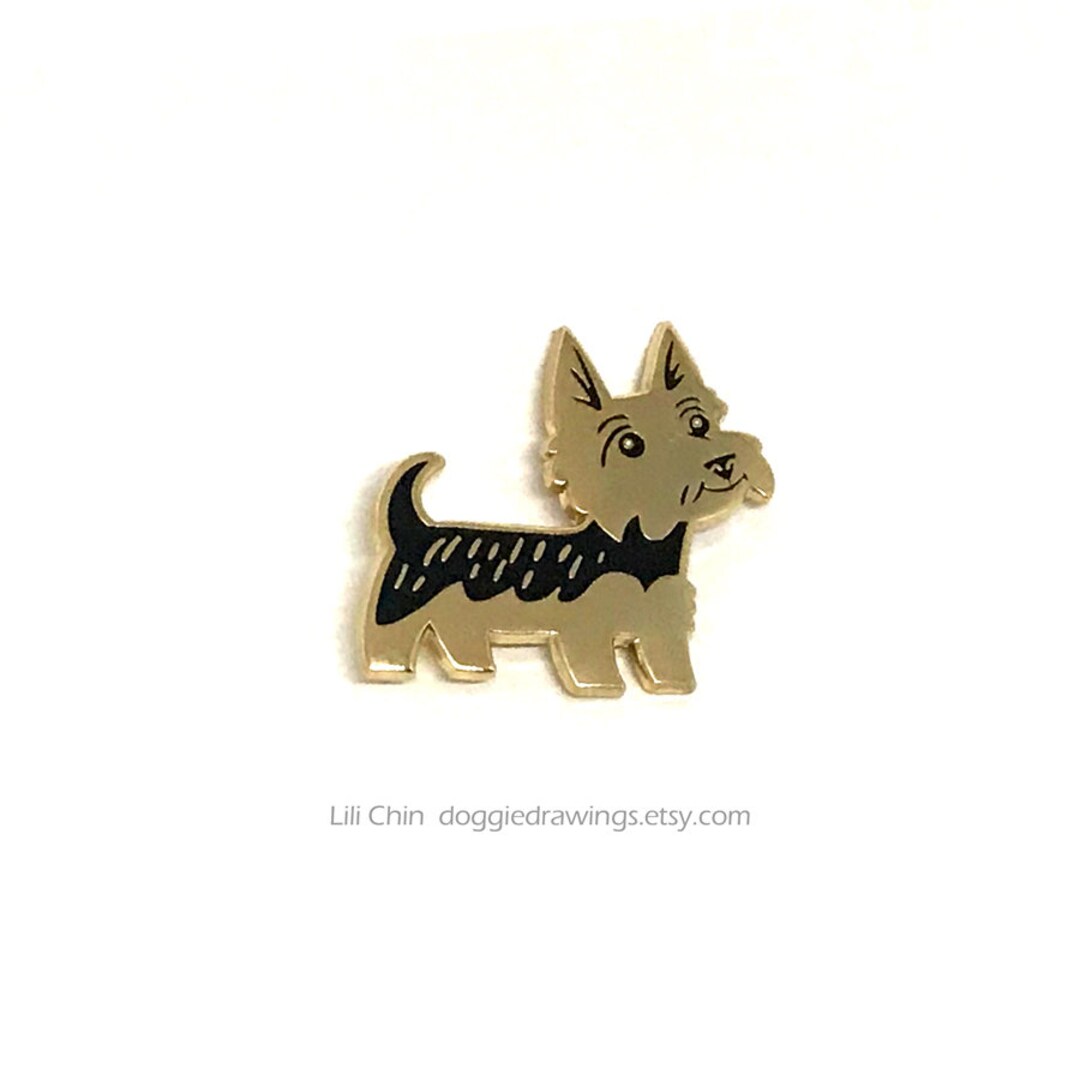 Yorkshire Terrier - Dog Enamel Pin - Etsy