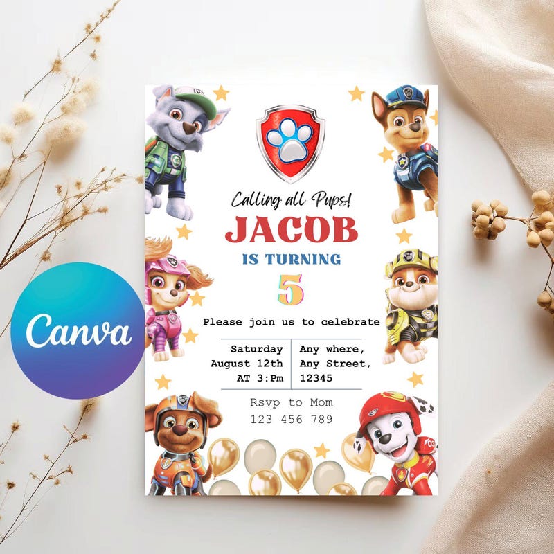 Art Party Invitation - Etsy