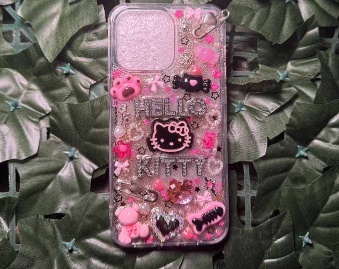 Hello Kitty Junk Case, Kawaii Phone Case, Pink Preppy Stuff, Iphone ...