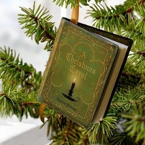 Charles Dickens - Miniature Book Ornament - A Christmas Carol Literary ...