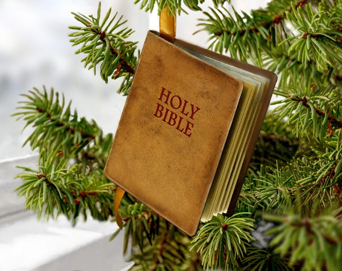 Miniature Bible Christmas Ornament With Christmas Nativity Story From ...
