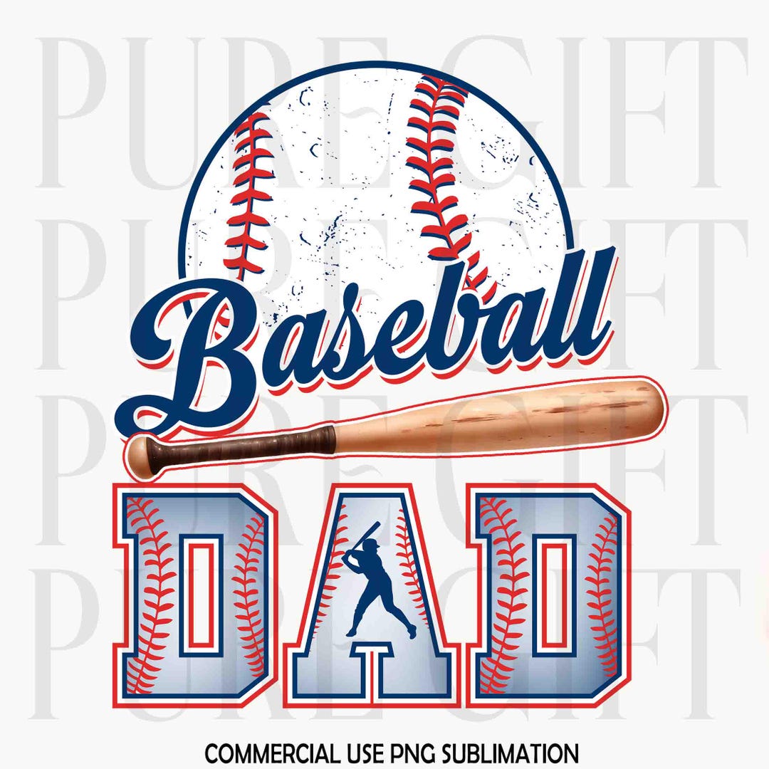 Baseball Dad PNG, Cute Baseball Png, Daddy Png, Father's Day Png ...