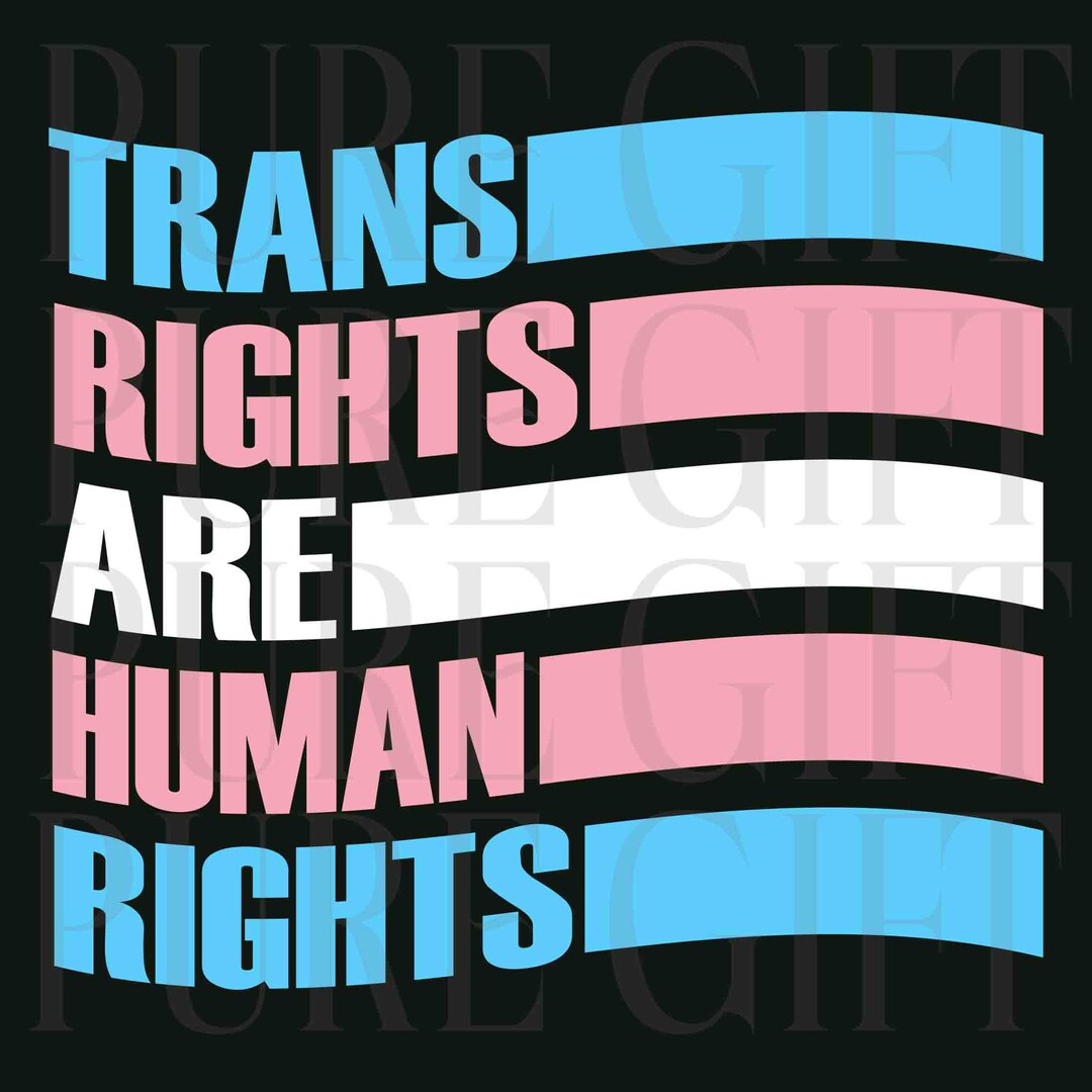 Trans Rights Are Human Rights PNG, Retro Pride Month Png, LGBTQ Rights ...