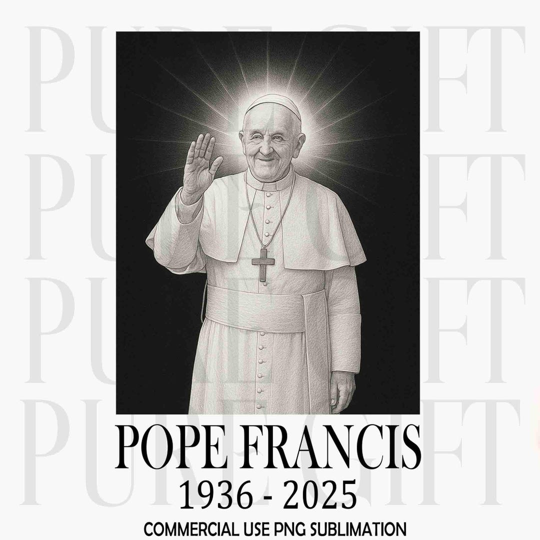 Pope Francis 1936-2025, Pope Tribute Png, Religious Png, Catholic ...