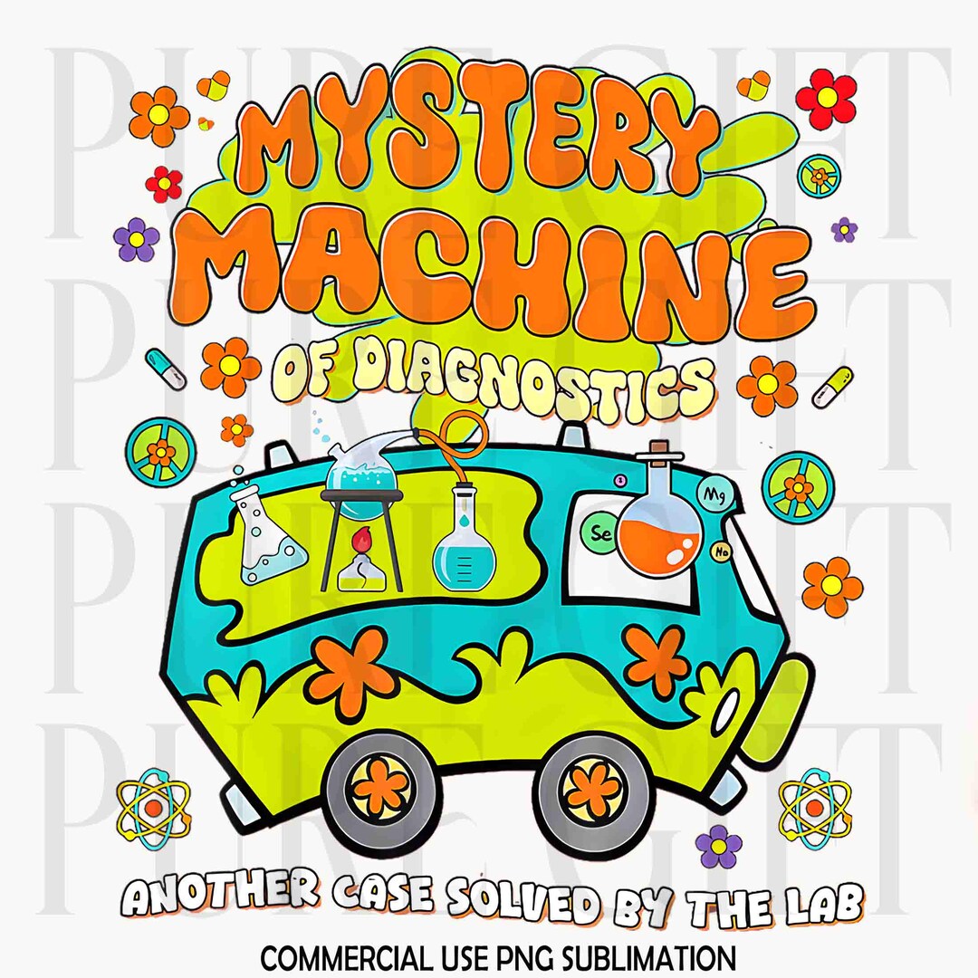 Lab Week 2025 Mystery Machine PNG, Laboratory Technician Png, Mystery ...