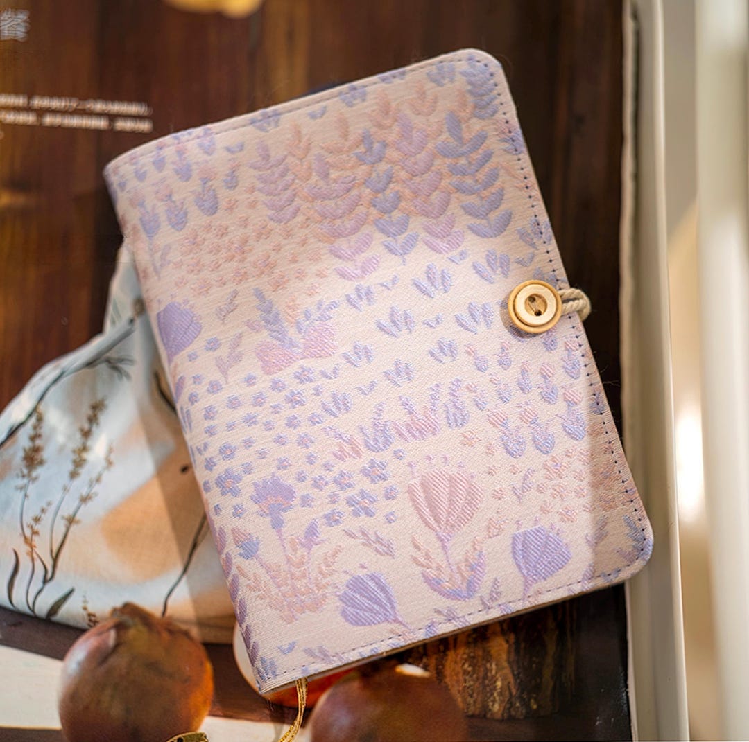 Personalized A6 A5 Lavender Journal,vintage Purple Portable Notepad ...