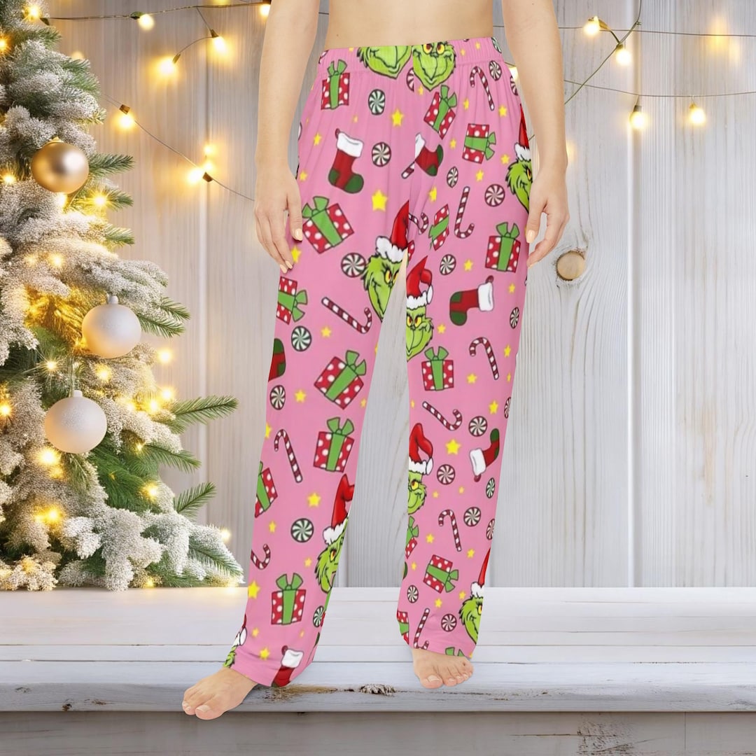 Grinch Pink Pajamas Womens - Etsy