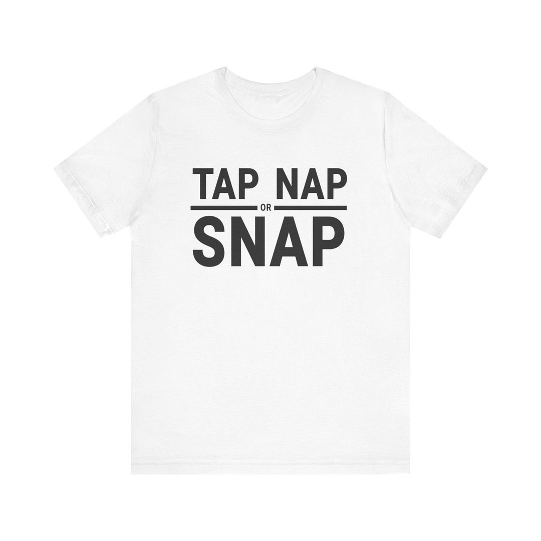 BJJ Brazilian Jiu Jitsu Tee, Tap Nap or Snap, Martial Arts Apparel ...