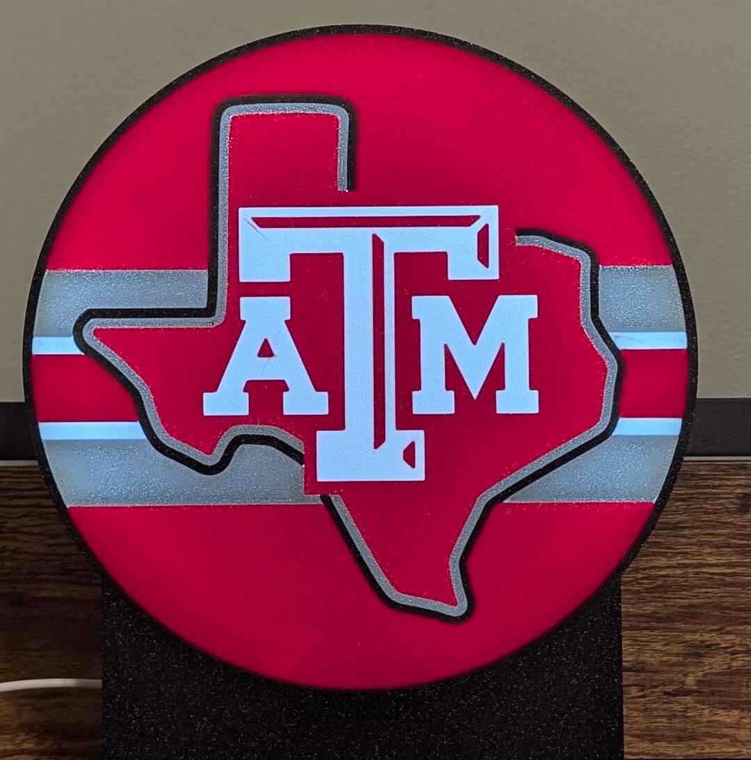 Texas A&M LED Light Box - Etsy