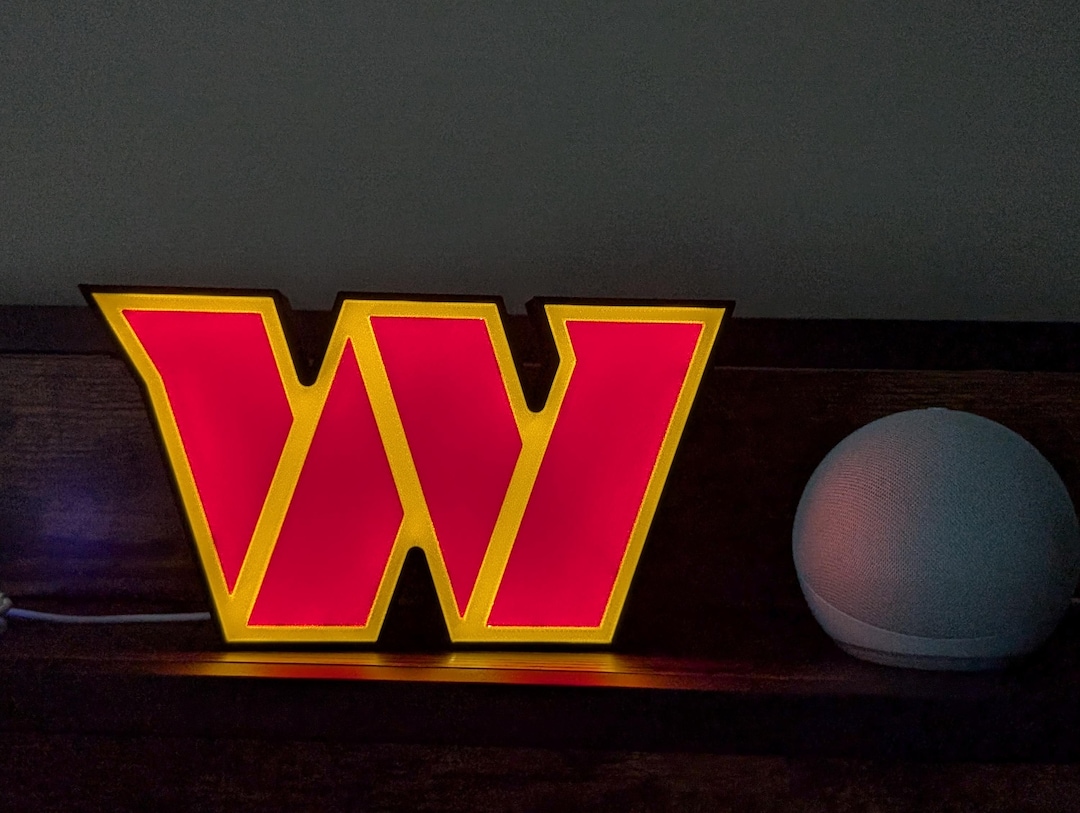 Washington Commanders LED Light Box - Etsy