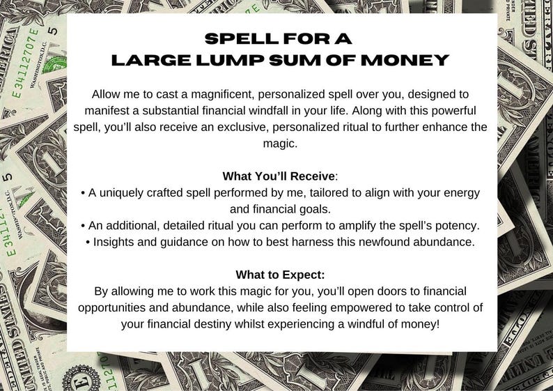 1000% Guaranteed Money Spell | Insane Amounts of Money | Prosperity ...