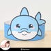 Dolphin Headband - Animal Paper Hat & Crown - DIY Coloring Activity ...