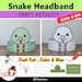 Snake Headband - Animal Paper Hat & Crown - DIY Coloring Activity ...
