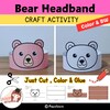 Elephant Headband - Animal Paper Hat & Crown - DIY Coloring Activity ...