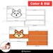 Fox Headband - Animal Paper Hat & Crown - DIY Coloring Activity Costume ...