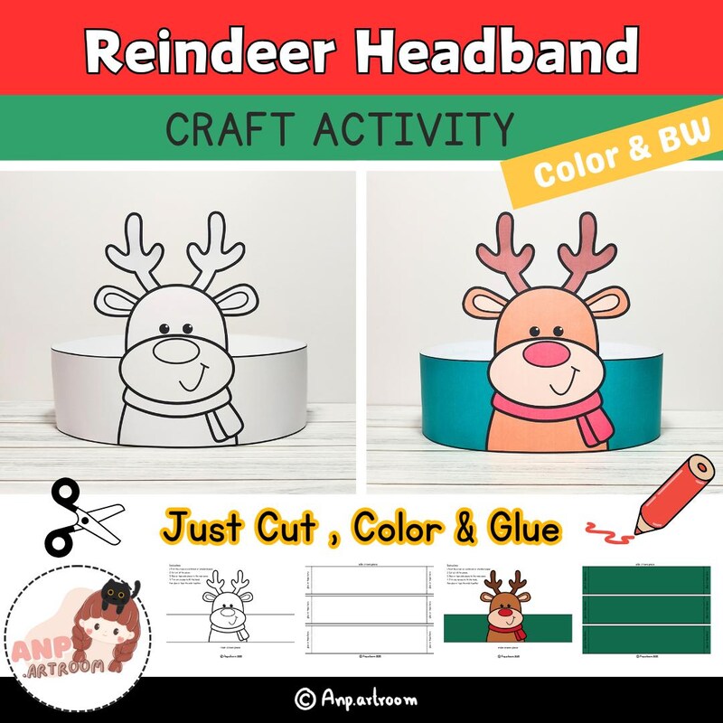Reindeer Headbands - Etsy