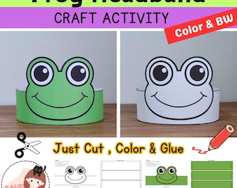 Penguin Headband - Animal Paper Hat & Crown - DIY Coloring Activity ...