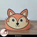 Fox Headband - Animal Paper Hat & Crown - DIY Coloring Activity Costume ...