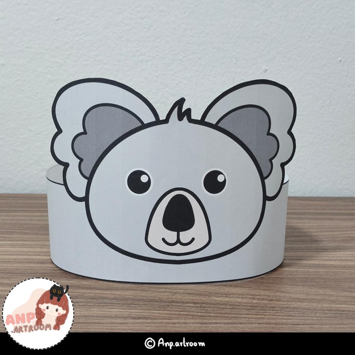 Koala Headband - Animal Paper Hat & Crown - DIY Coloring Activity ...