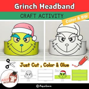 Grinch Headband Craft | Christmas Hat | Holiday Classroom Fun ...
