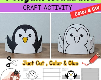 Bear Headband - Animal Paper Hat & Crown - DIY Coloring Activity ...