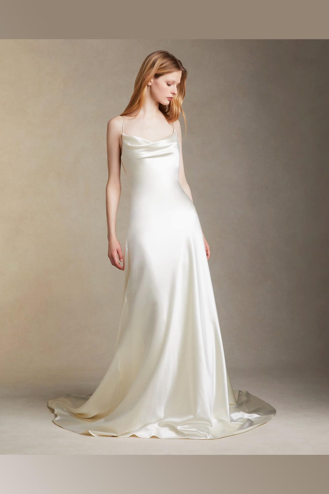 Simple Wedding Pure Silk Slip Dress/reception 100% Pure Silk Ivory Slip ...