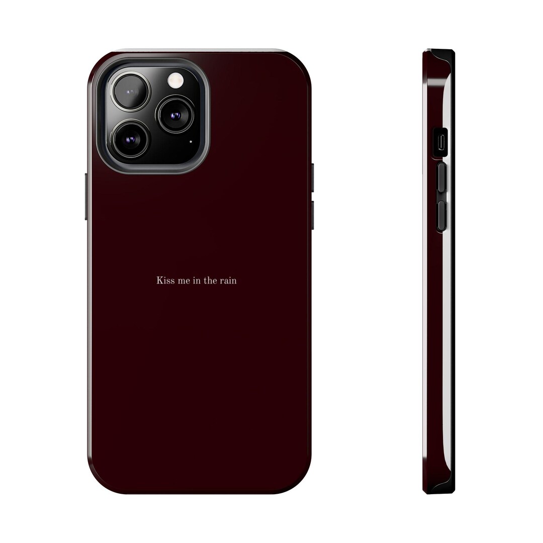 Burgundy Phone Case, Minimalistic Modern Tough Phone Cases, Protective ...