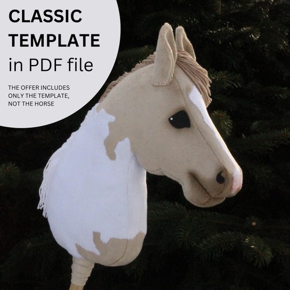 Horse Printable Pattern Hobby Horse Pattern.pages | Stick Horses,