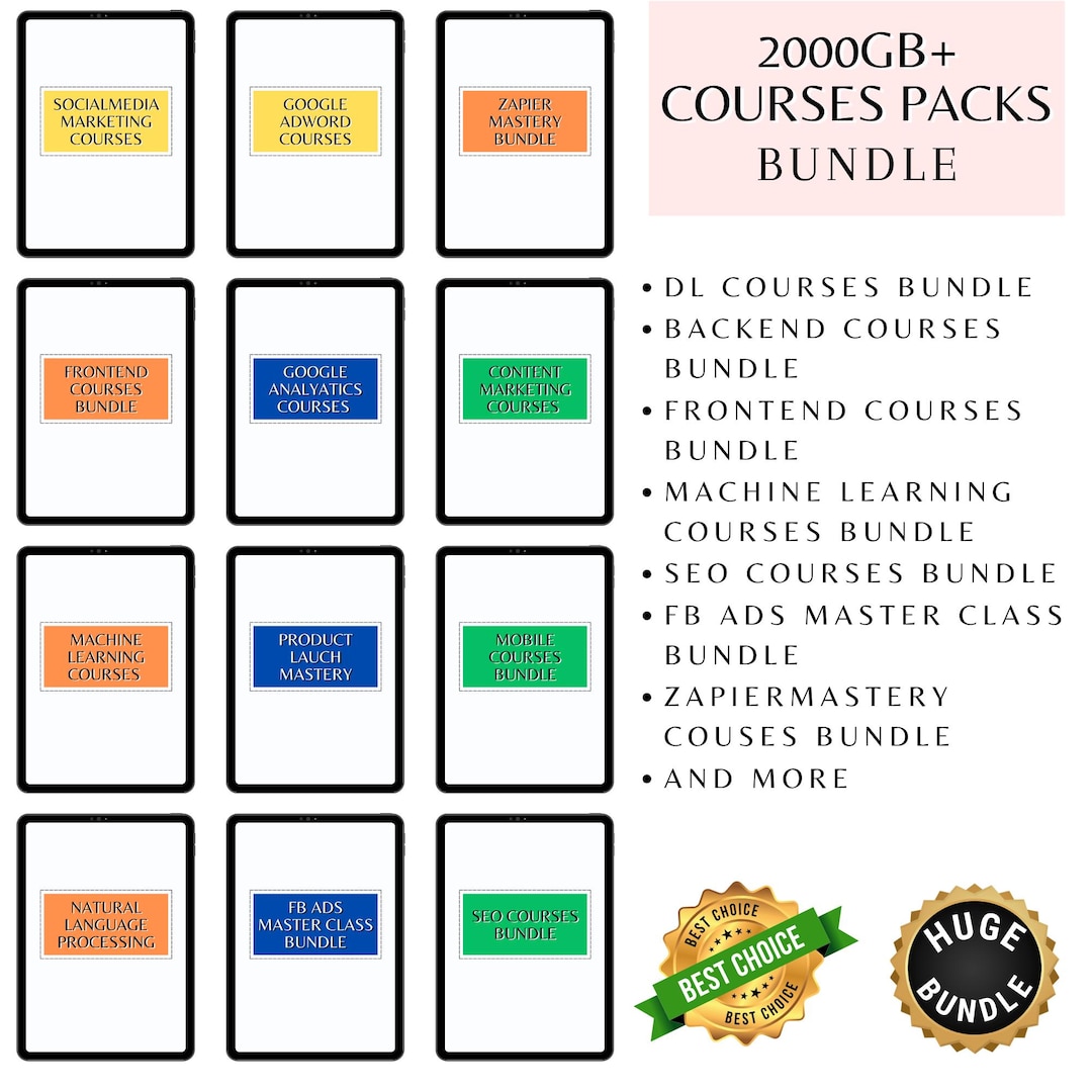 Mega Courses Bundle | Marketing, SEO, Coding, Google Ads, Analytics ...