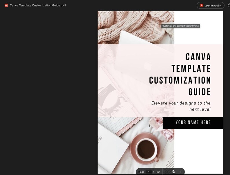 Canva Template Customization Guide | Editable Design Tutorial Ebook ...