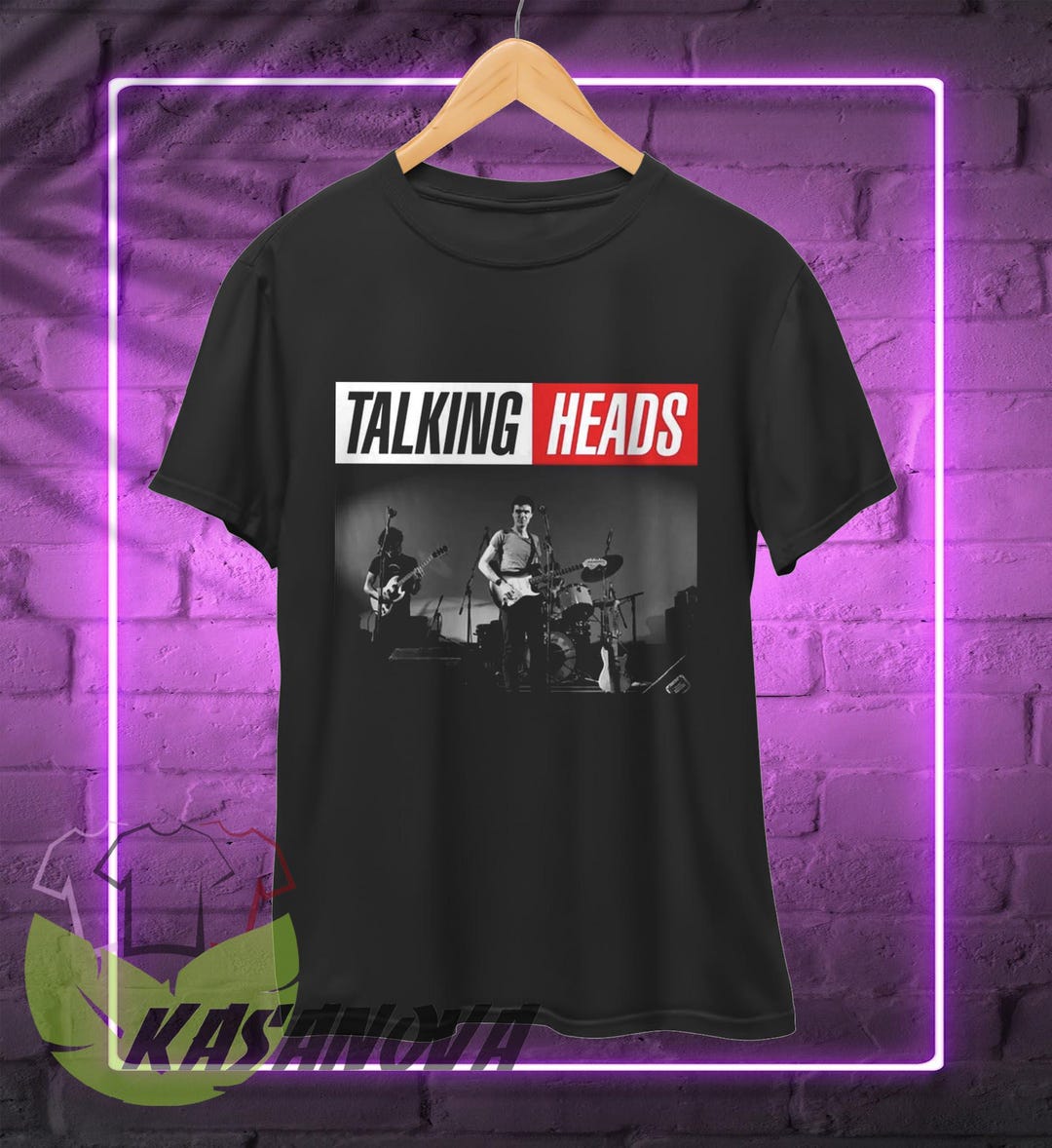 Talking Heads Homage T Shirt, Retro Rock Band Music Merch Shirt ...