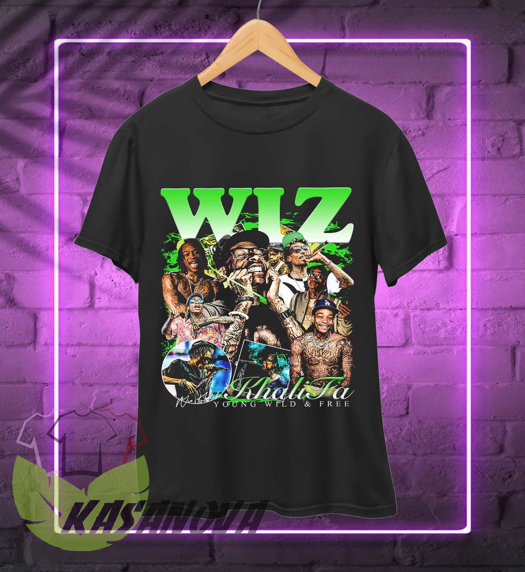 Wiz Khalifa T Shirt, Wiz Khalifa Young Wild & Free Shirt, Rap Hip Hop ...