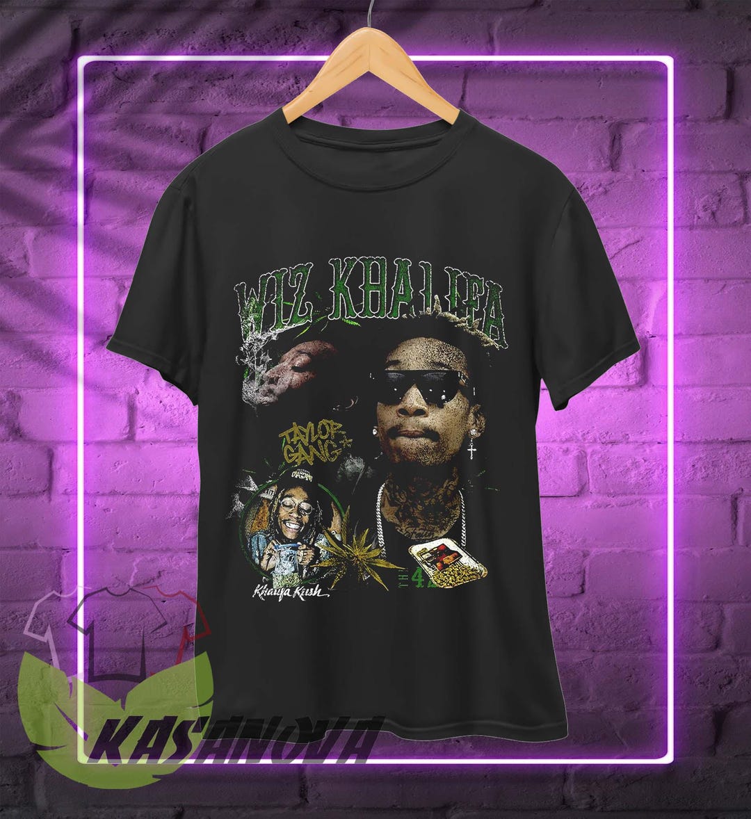Wiz Khalifa T-shirt: Taylor Gang Rap Hip Hop Music Merch Shirt ...