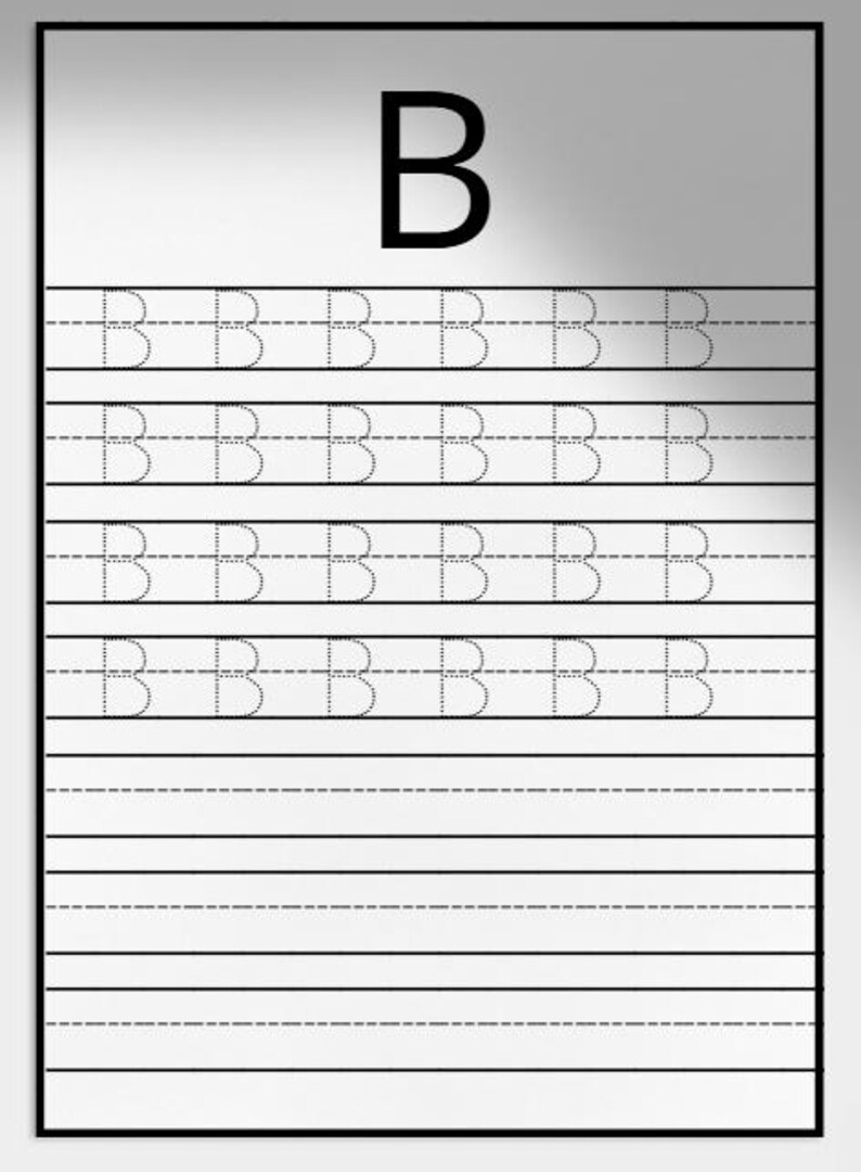 Capital Letters Tracing Sheets – Alphabet Writing Practice – Preschool ...