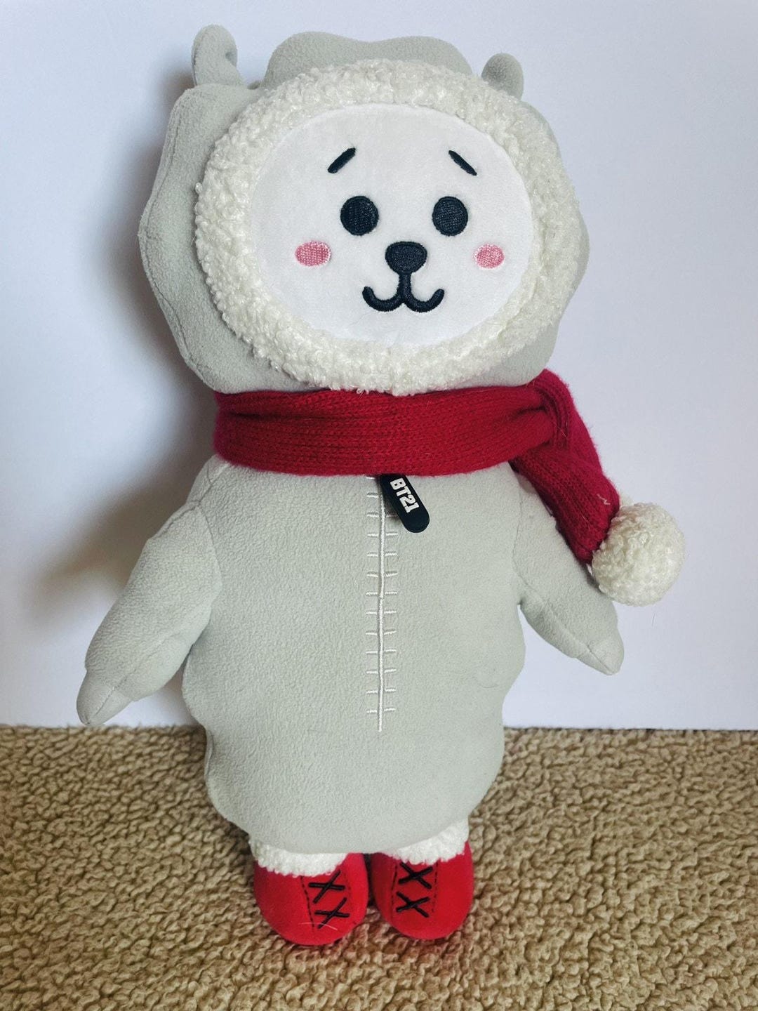 BT21 Rj Plush Doll Official Line Friends BTS Character Soft Stuffed Toy ...