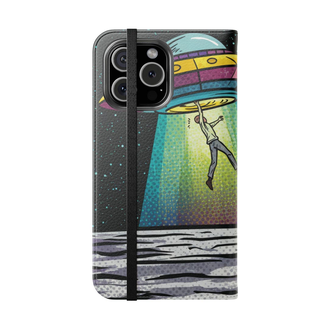 Alien Abduction NO SIGNAL! - Flip Faux Leather Phone Case - Etsy