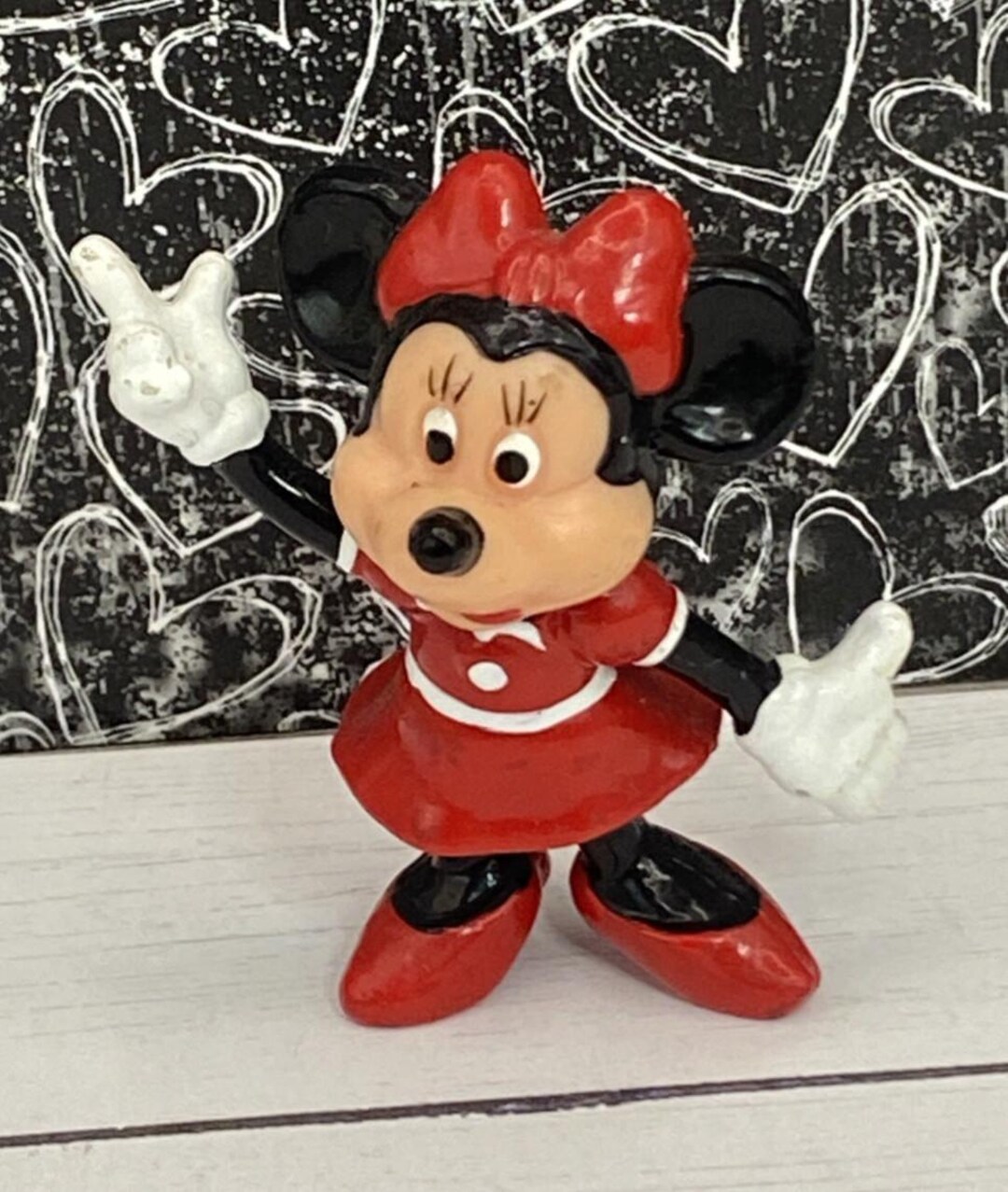 Vintage Minnie Mouse Action Figure: 1990s Applause Toy, Red Dress - Etsy