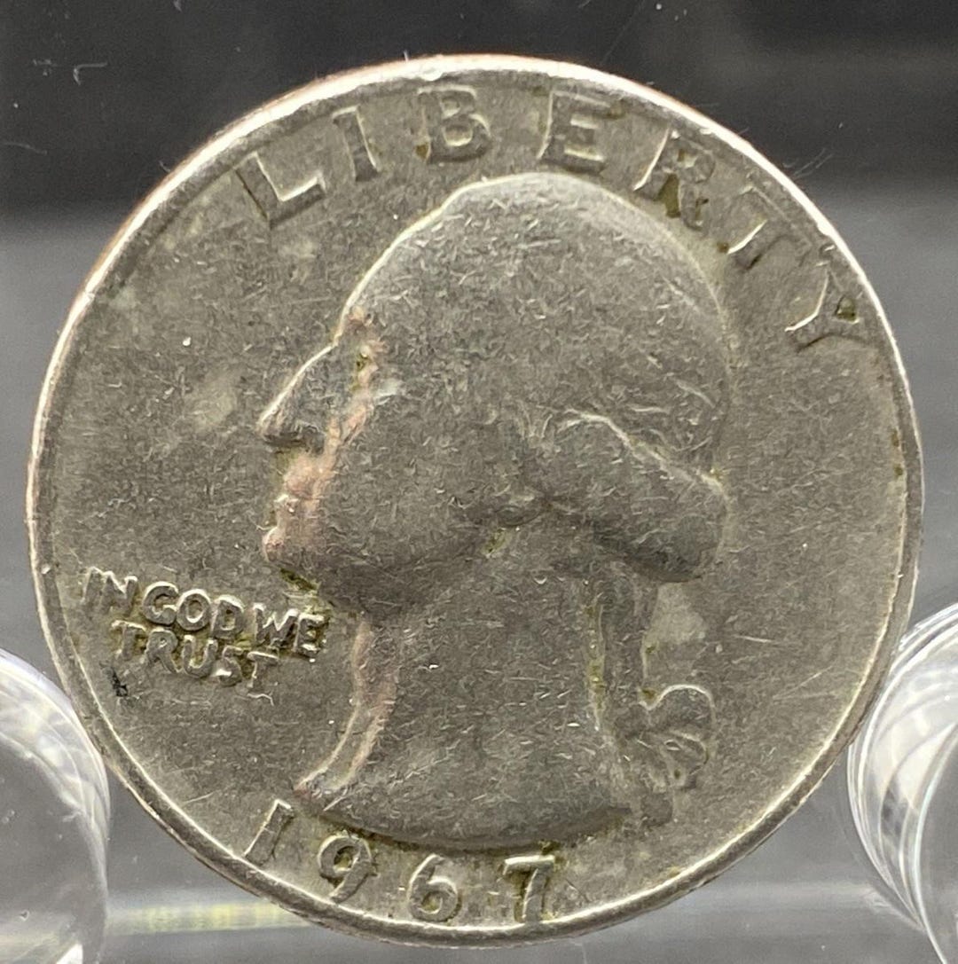 Rare Error Coin 1967 Washington Quarter No Mint Mark With Rim Letters ...