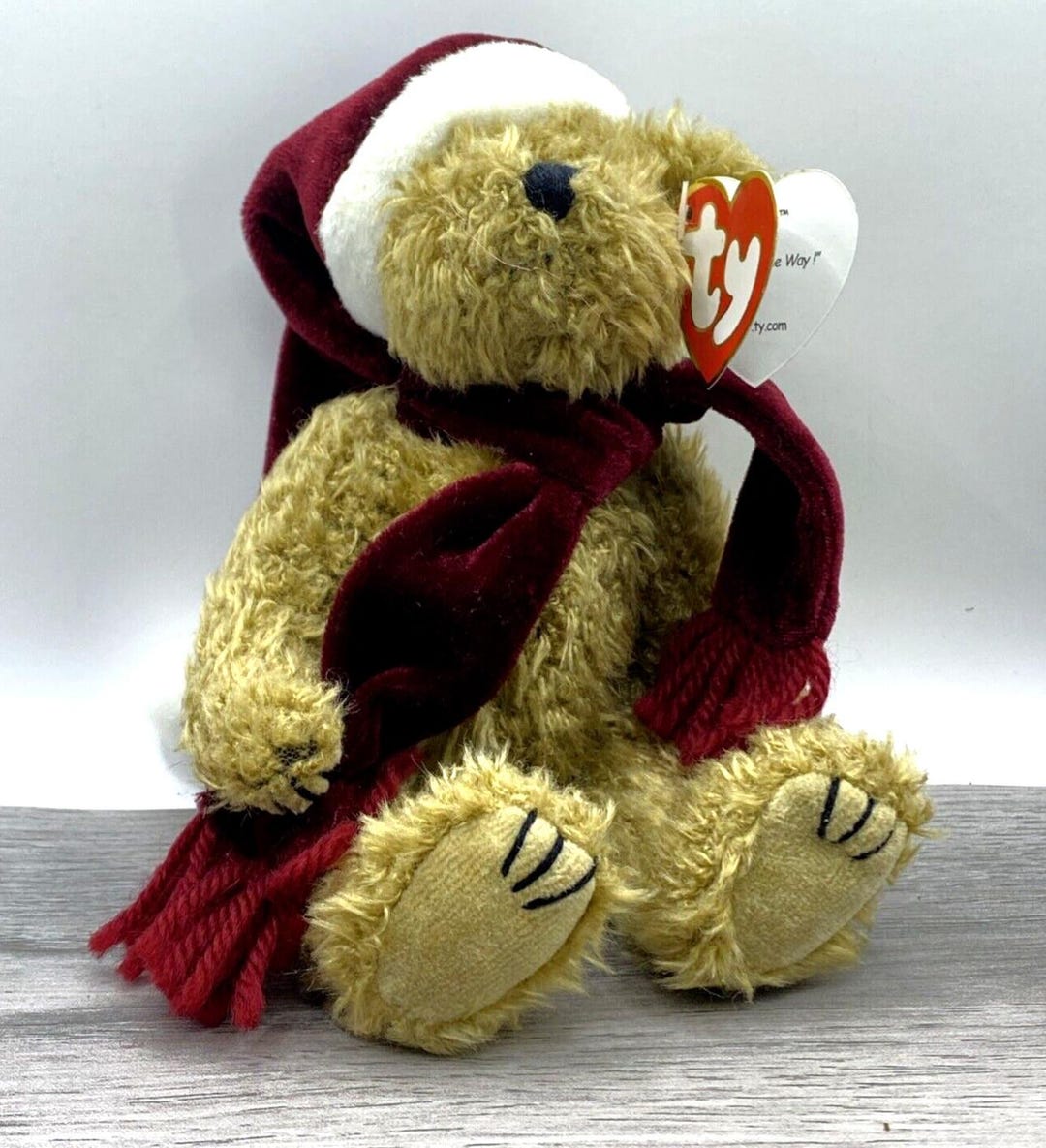 Vintage Ty Attic Treasures Bear Jangle: 1993 Retired Christmas Plush ...
