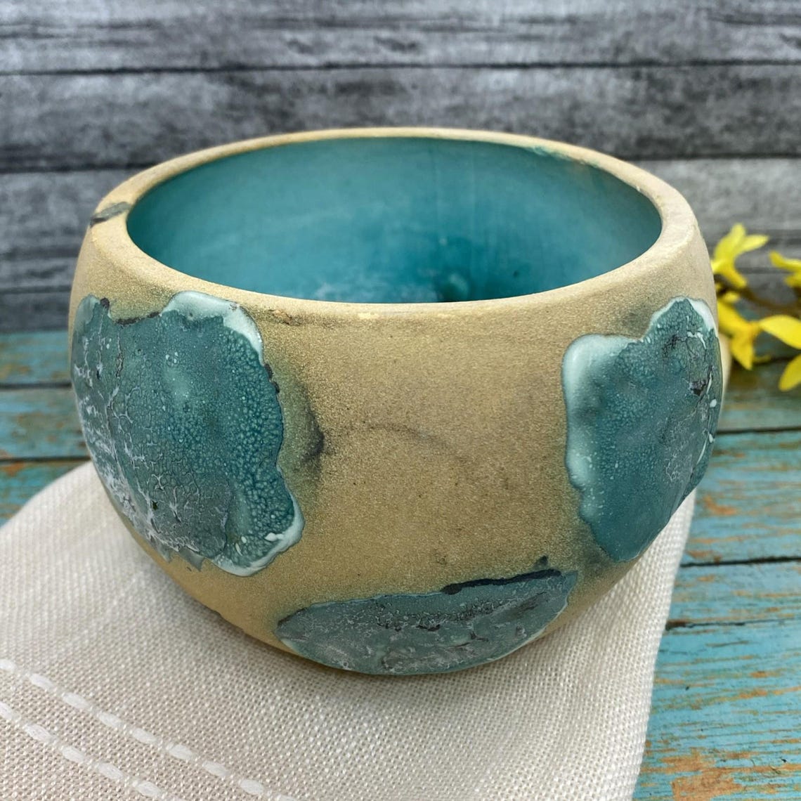 Vintage Painted Desert Pottery Bowl: Southwest Decor Display Dish - Etsy