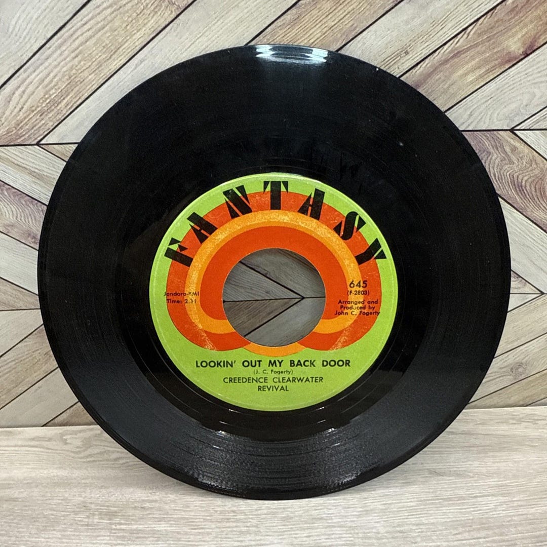Vintage Creedence Clearwater Revival 45 RPM Vinyl: 1970s Rock Classic ...