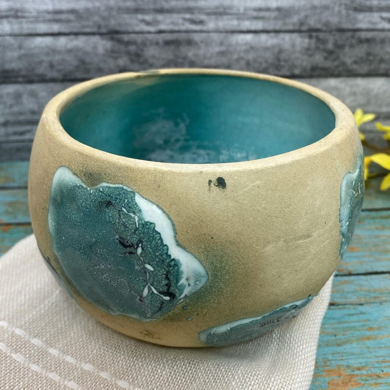 Vintage Painted Desert Pottery Bowl: Southwest Decor Display Dish - Etsy