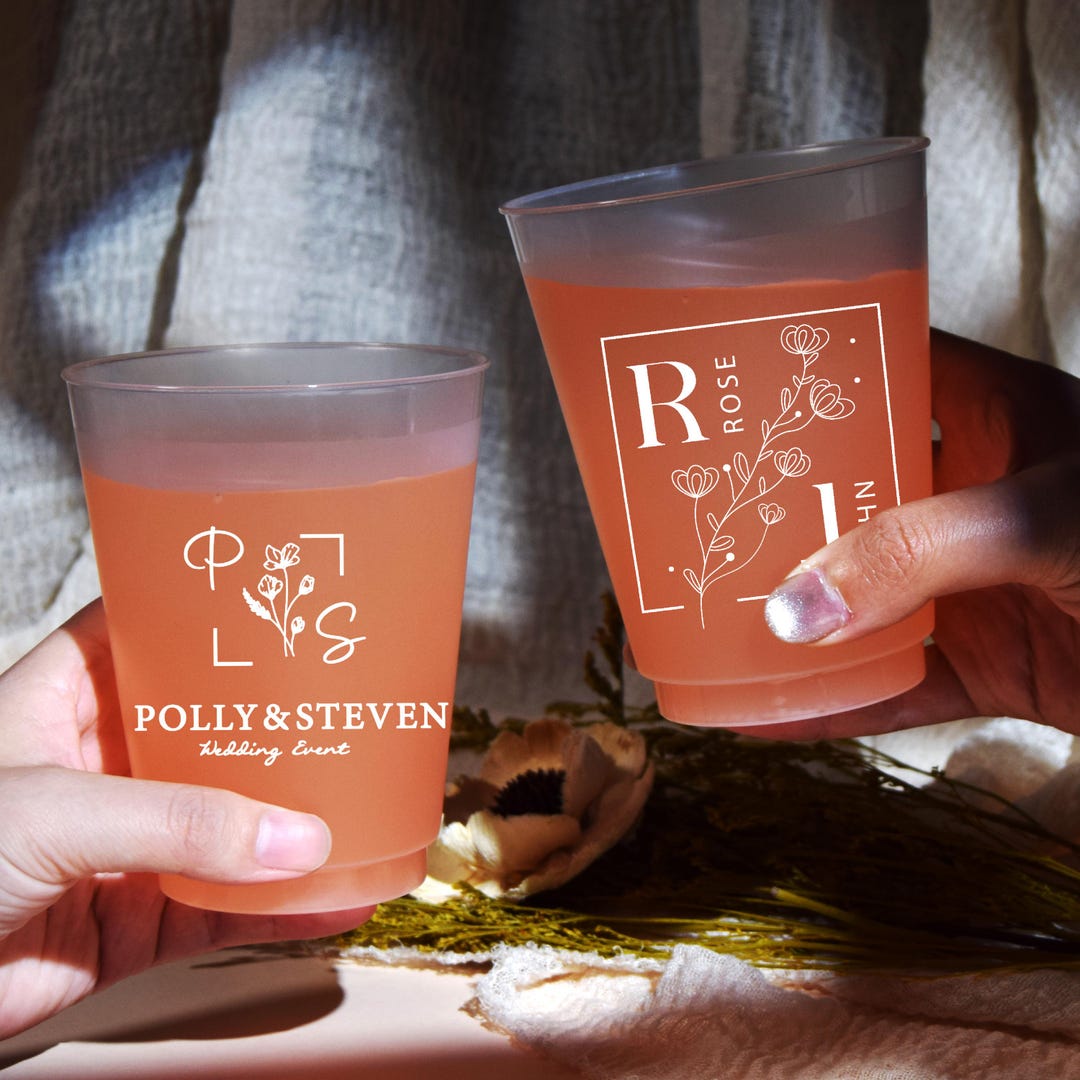 Personalized Cups,custom Printed Frosted Cups,personalized Plastic ...