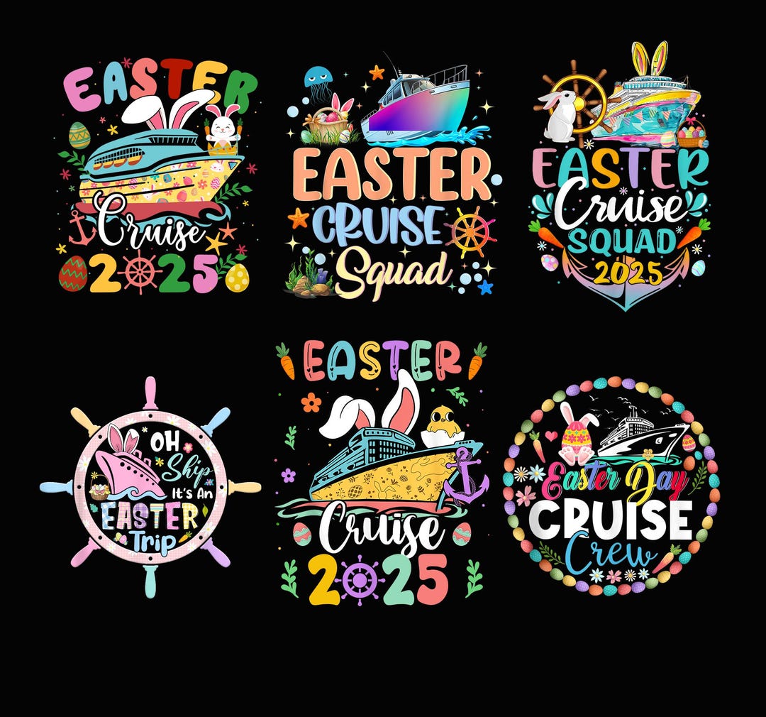 Cruise Easter Day PNG Bundle, Easter Day Png, Easter Cruise Crew Png ...