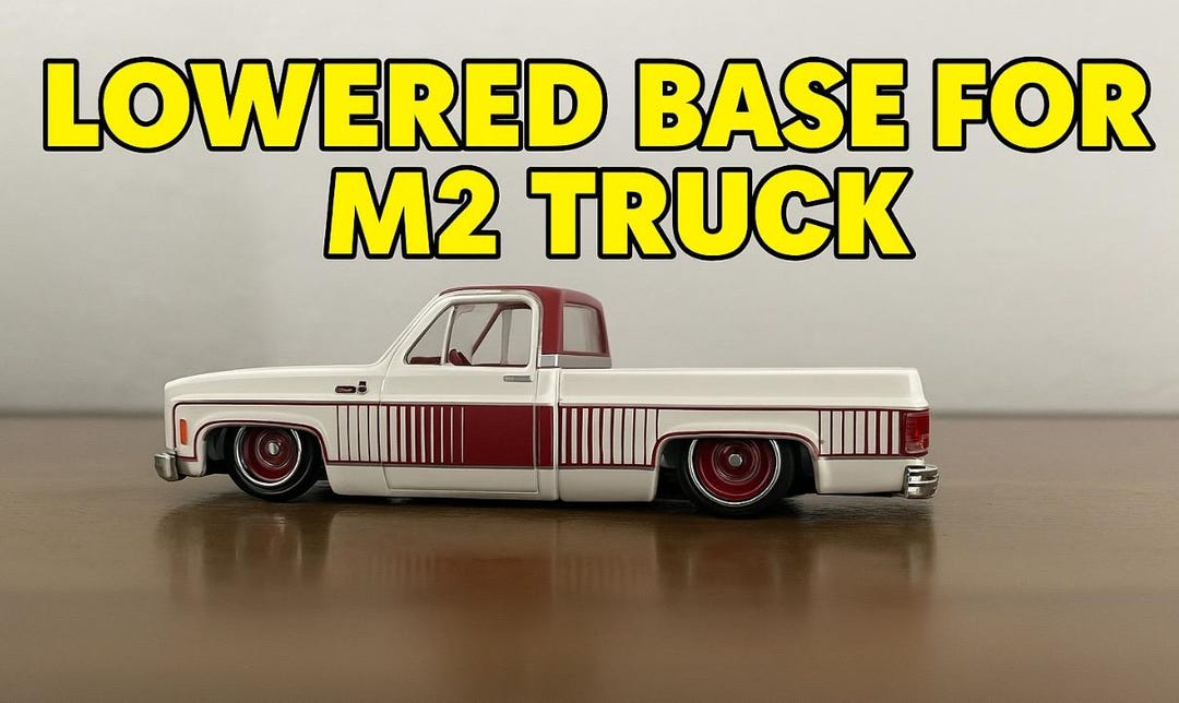 Lowered Base for M2 Chevy Square Body – Custom 1:64 Scale Stance ...