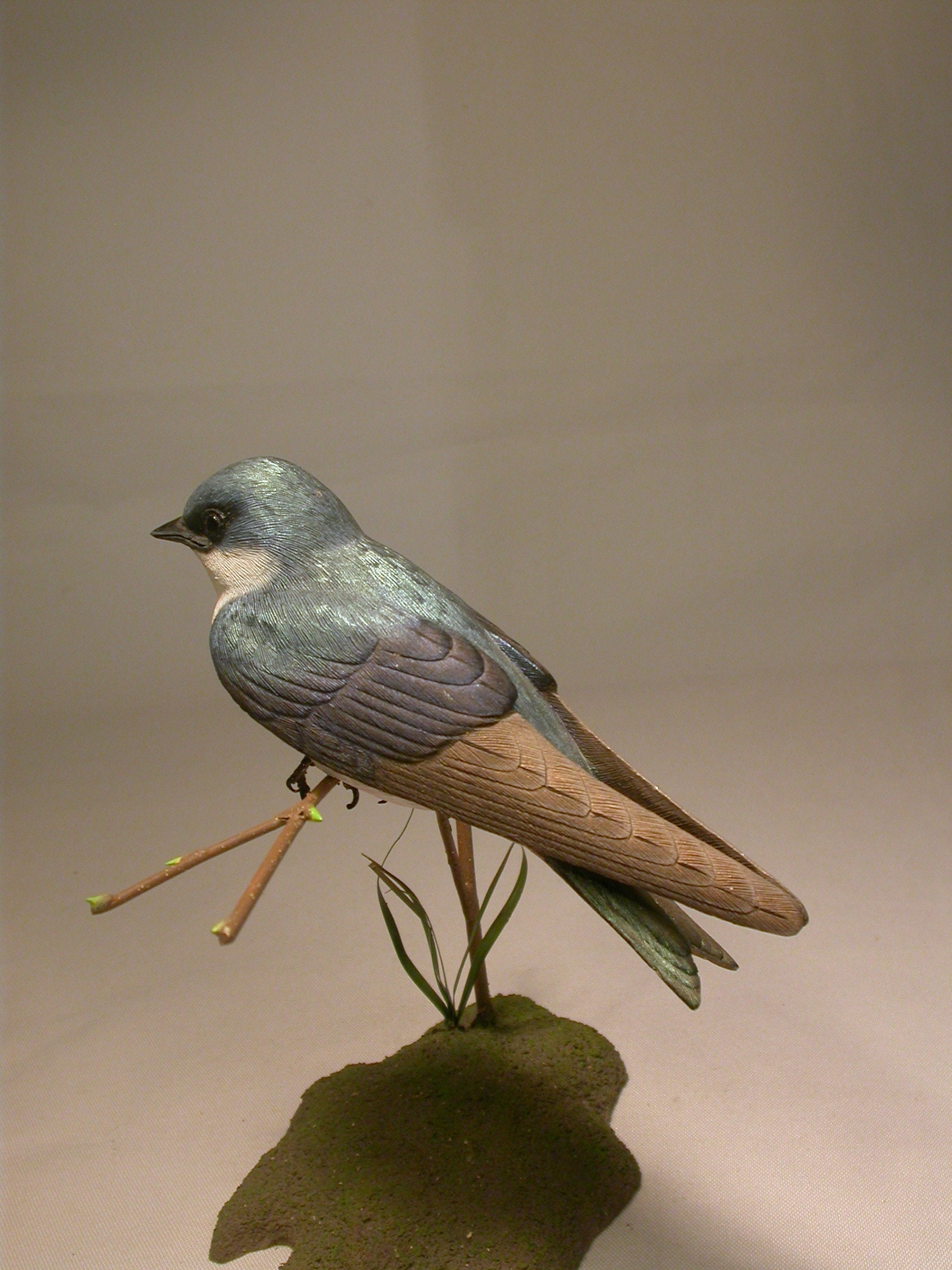 Tree Swallow Hand Carved and Hand Painted Wooden Bird Carving - Etsy