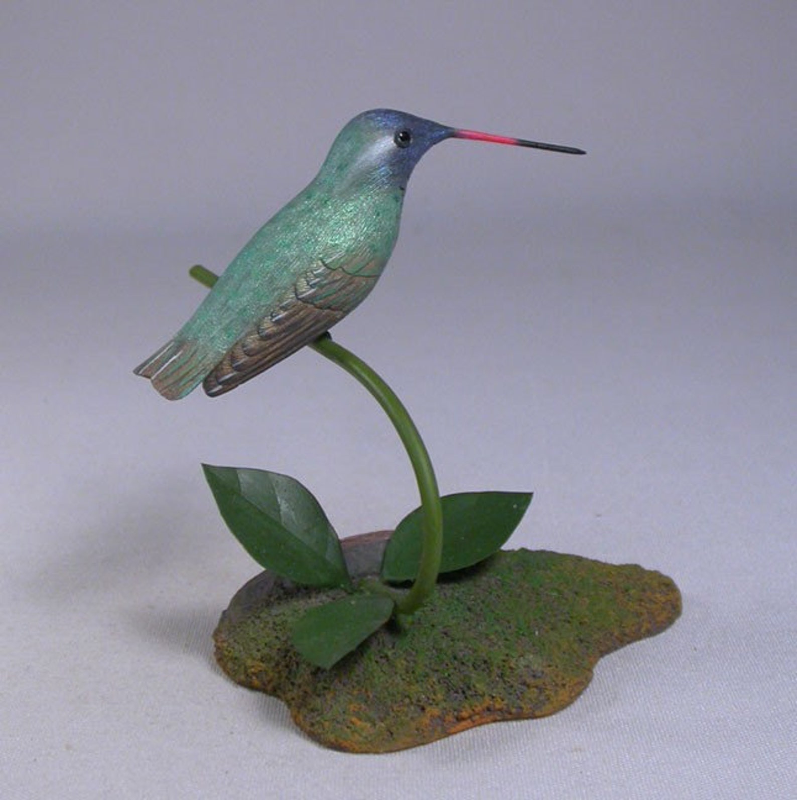 White-eared Hummingbird Original Hand Carved Wooden Bird Carving - Etsy