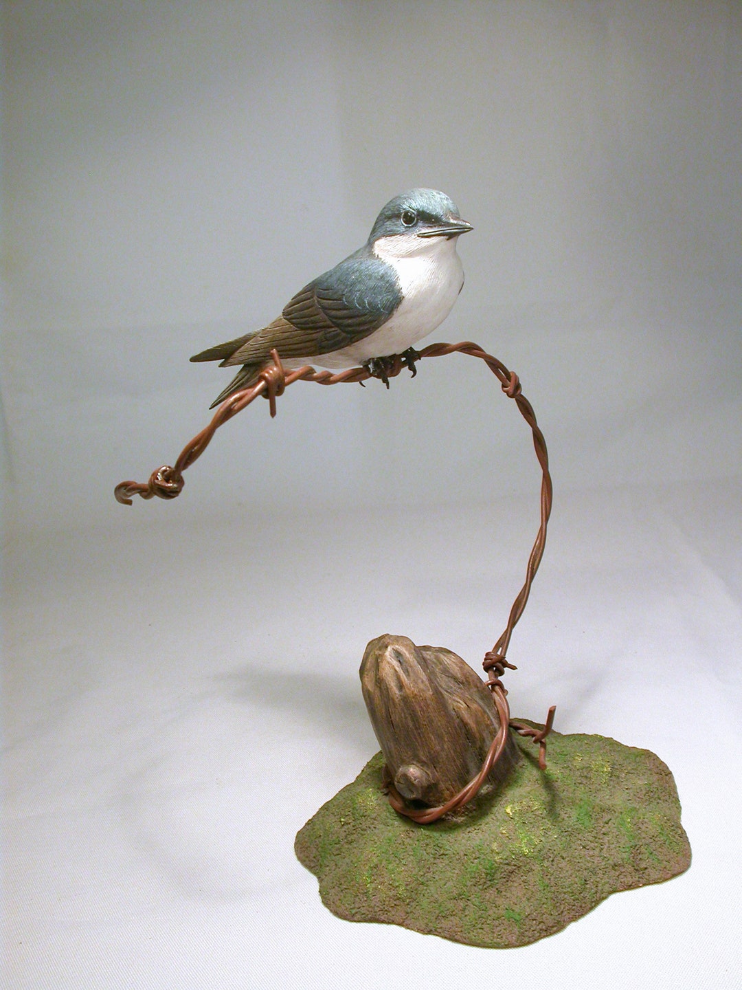 Tree Swallow Hand Carved and Hand Painted Wooden Bird Carving - Etsy