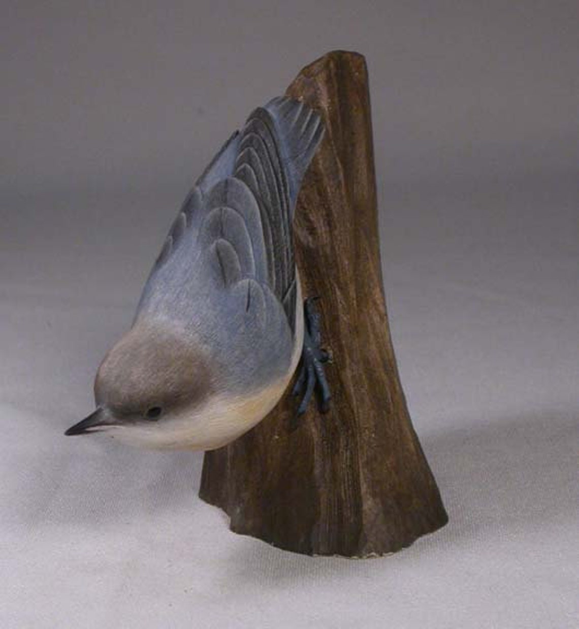 Pygmy Nuthatch Hand Carved Wooden Bird - Etsy