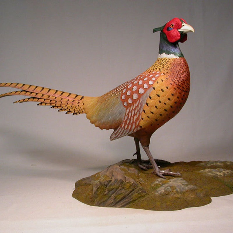 Pheasant Statue - Etsy